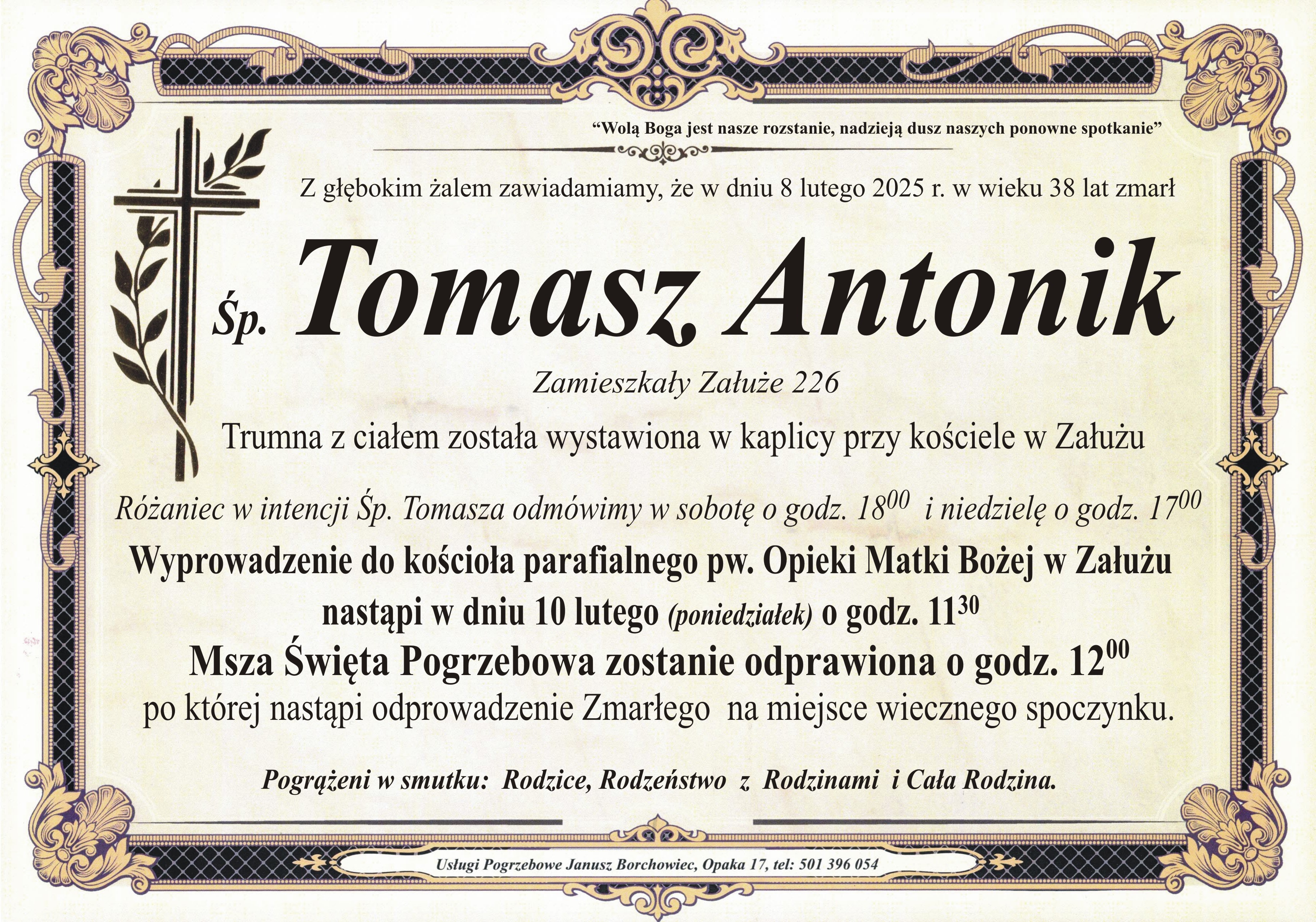 Zmarł Tomasz Antonik [38 lat] - ZLUBACZOWA.PL - Informacje Lubaczów ...